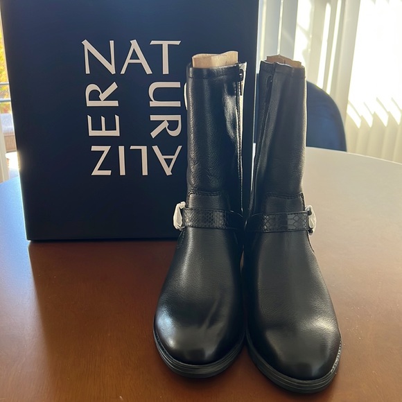 Naturalizer | Shoes | Womens Naturalizer Black Leather Genna Mid Calf ...